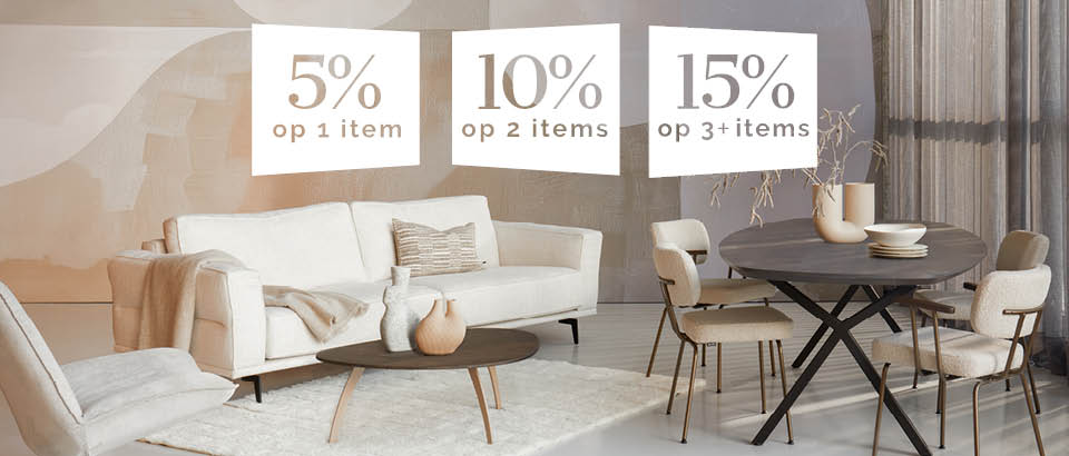 Stapelvoordeel tot 15% korting | Eijerkamp Wonen