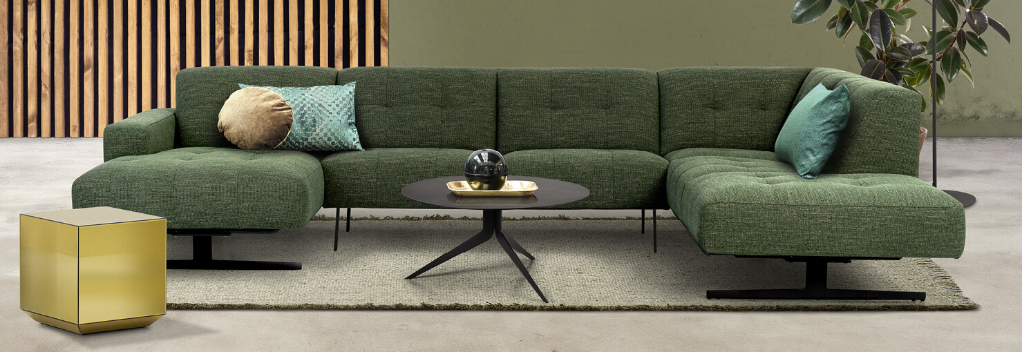 Groene hoekbank kopen? | Eijerkamp Wonen